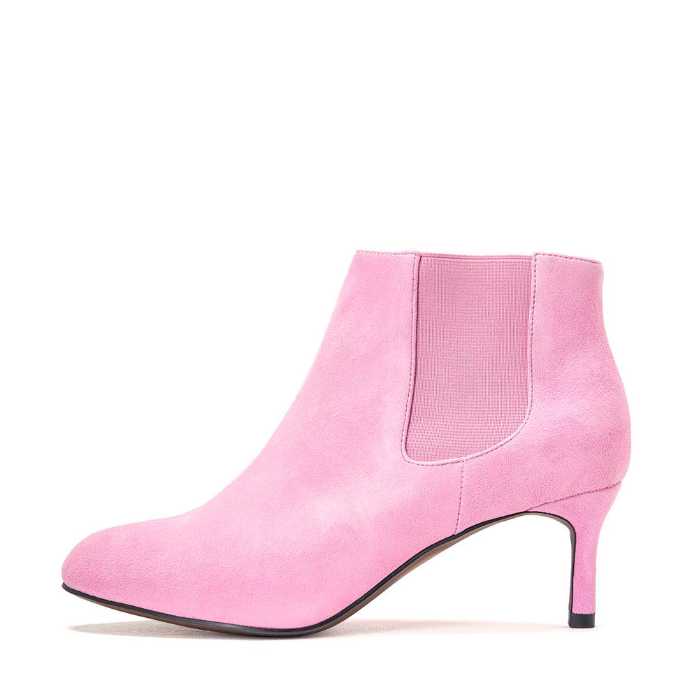 Ankle Boots Pink – Leather Pink Boots for women by Age of Innocence