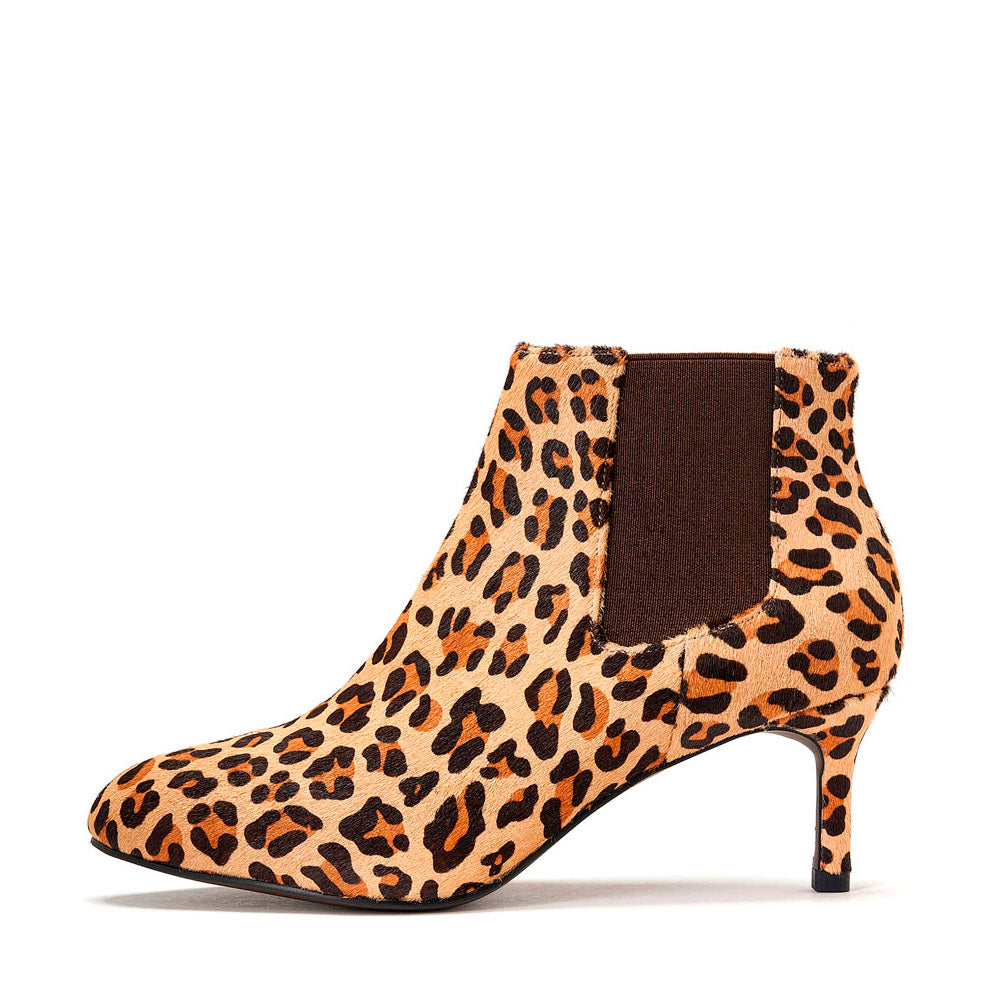 Designer Alba Animal Print Ankle Boots For Women By Age Of Innocence