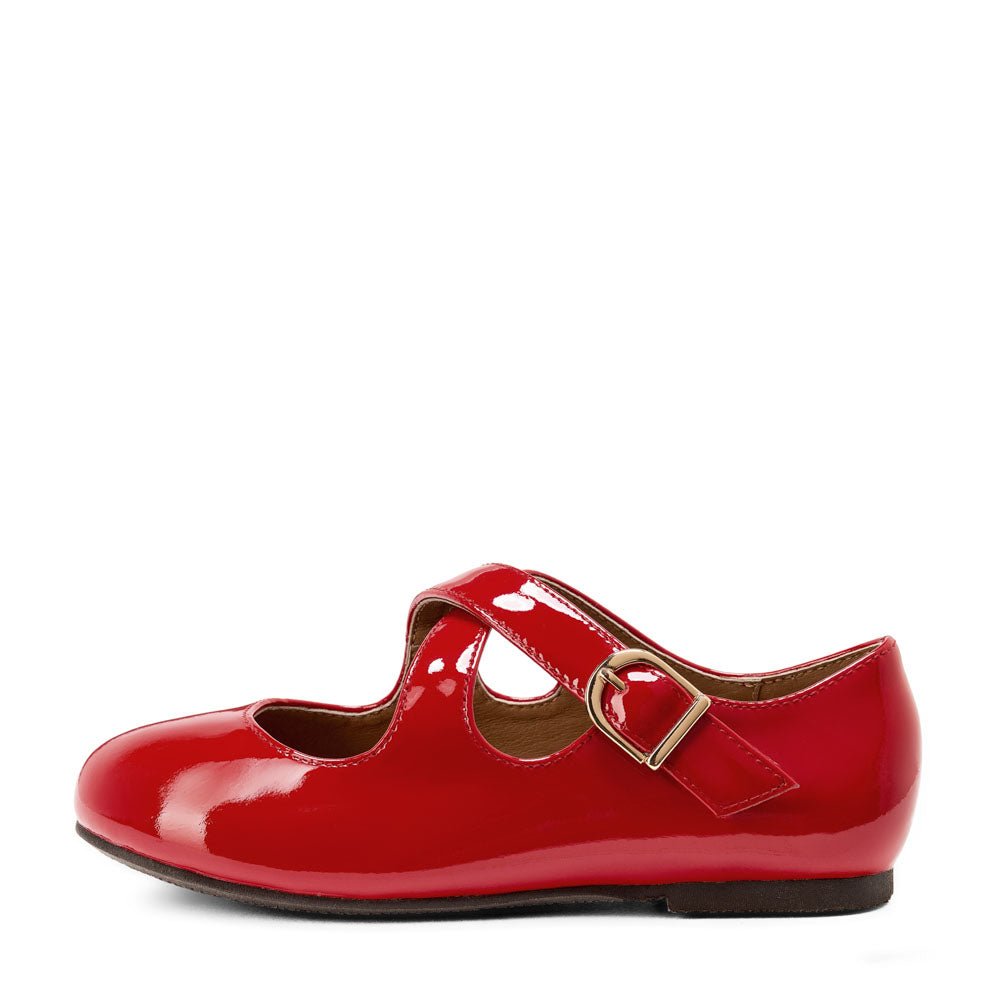 Demi Red Patent Leather Shoes for girls by Age of Innocence
