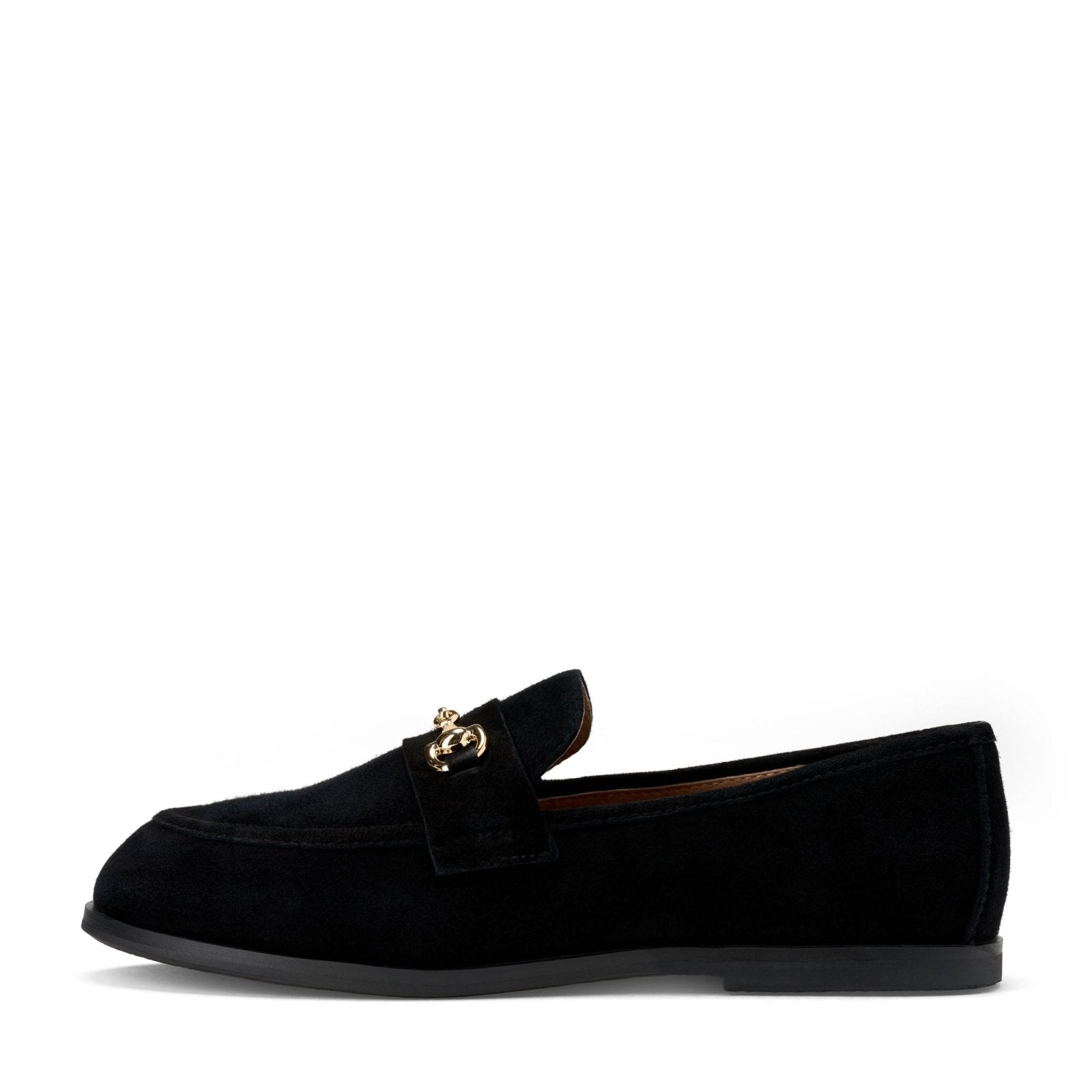 Priscilla Black Suede Loafers for Kids by Age of Innocence