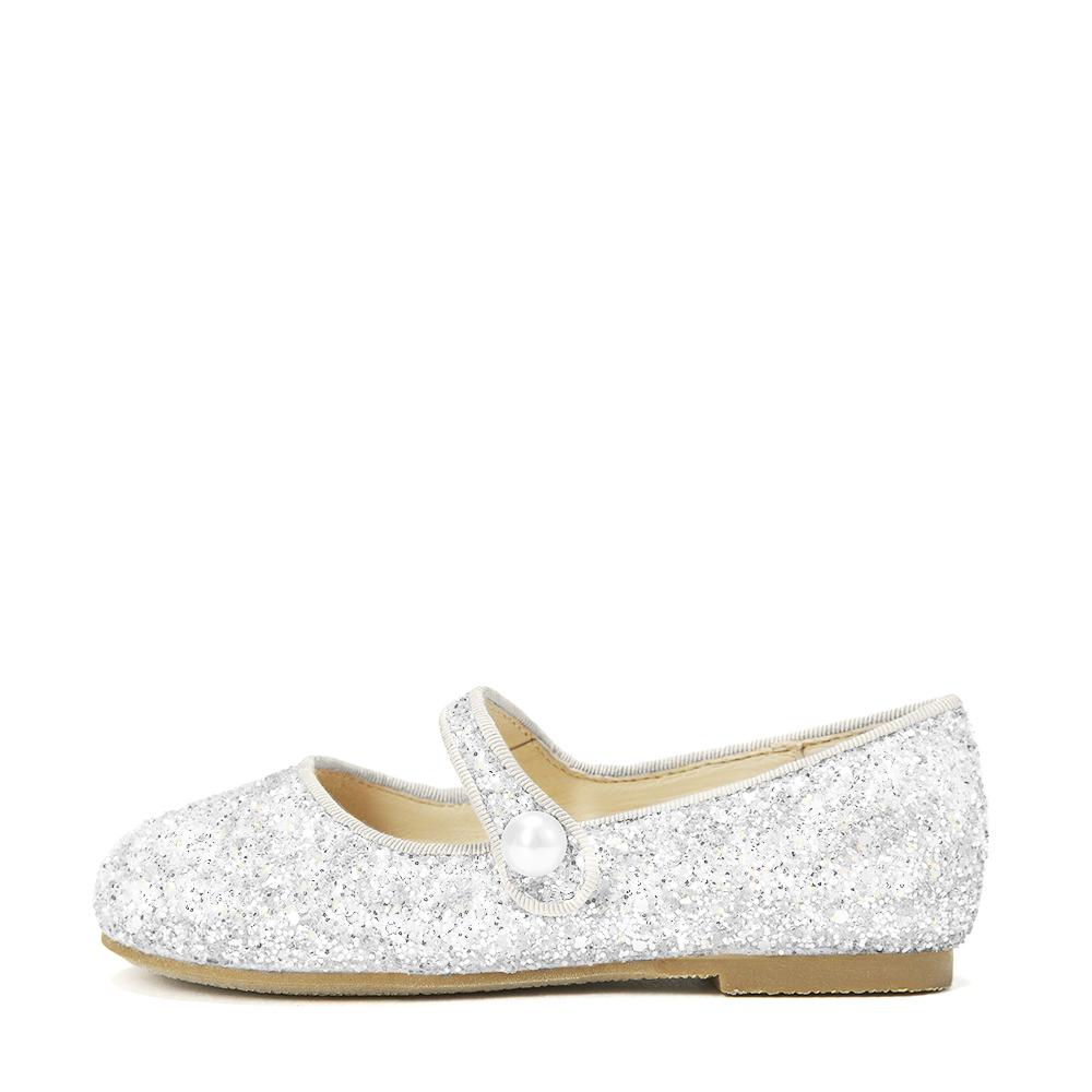 Elin Glitter White – Leather White for girls by Age of Innocence